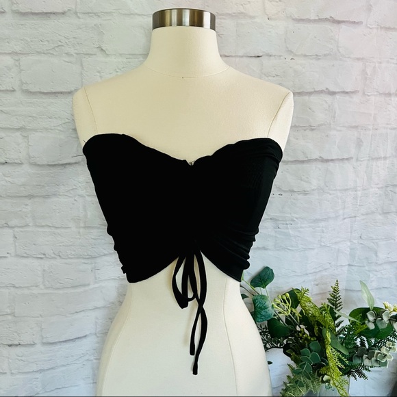 Tops | Ribbed Scrunch Crop Top | Poshmark